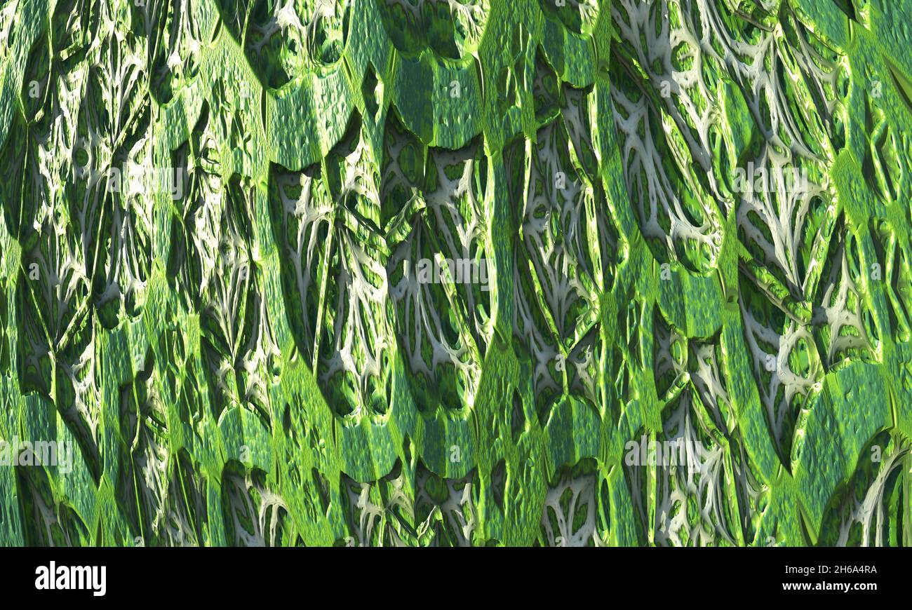 Abstract green texture background, digital art, 3d render Stock Photo ...