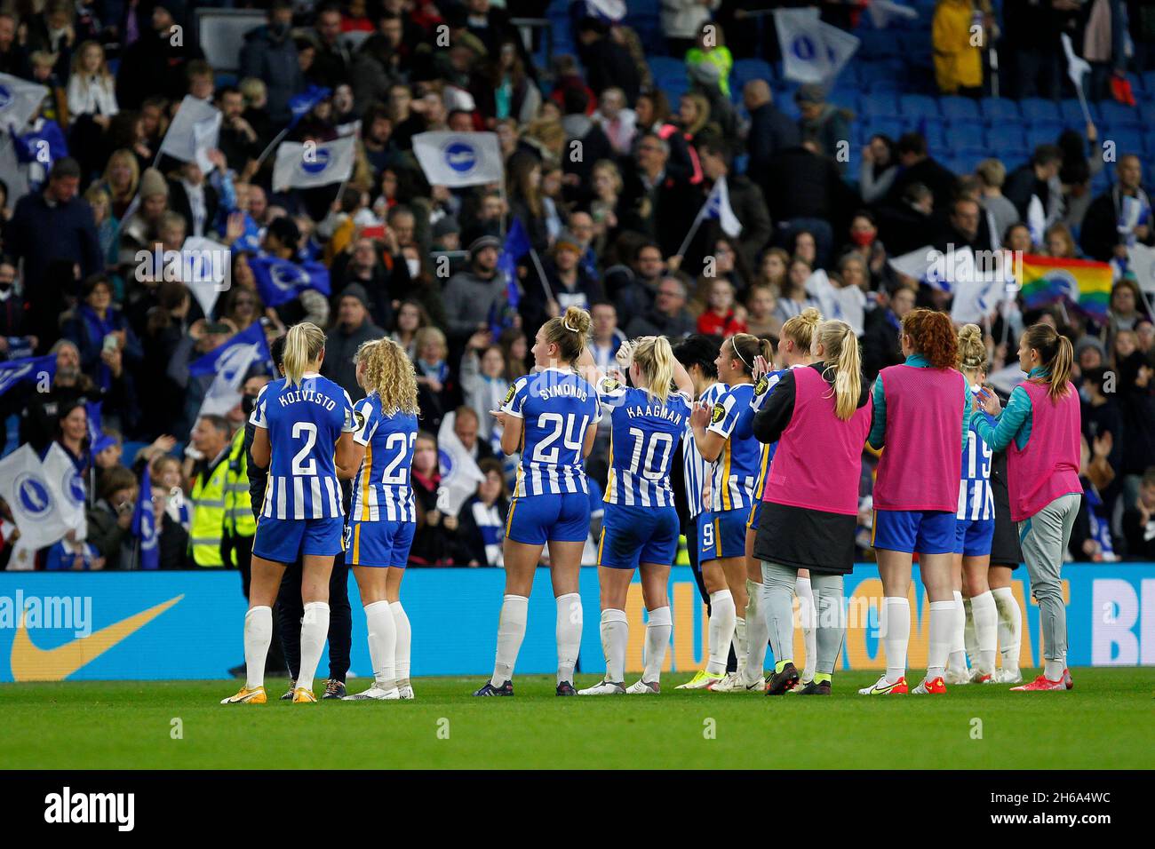 Brighton And Hove, UK. 14th Nov, 2021. Maisie Symonds of Brighton ...