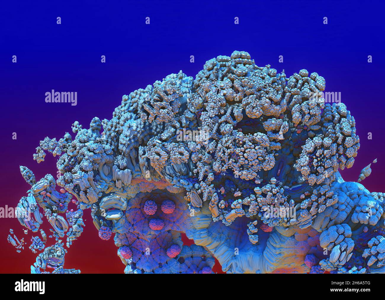 Abstract coral reef, digital art, 3d illustration Stock Photo - Alamy