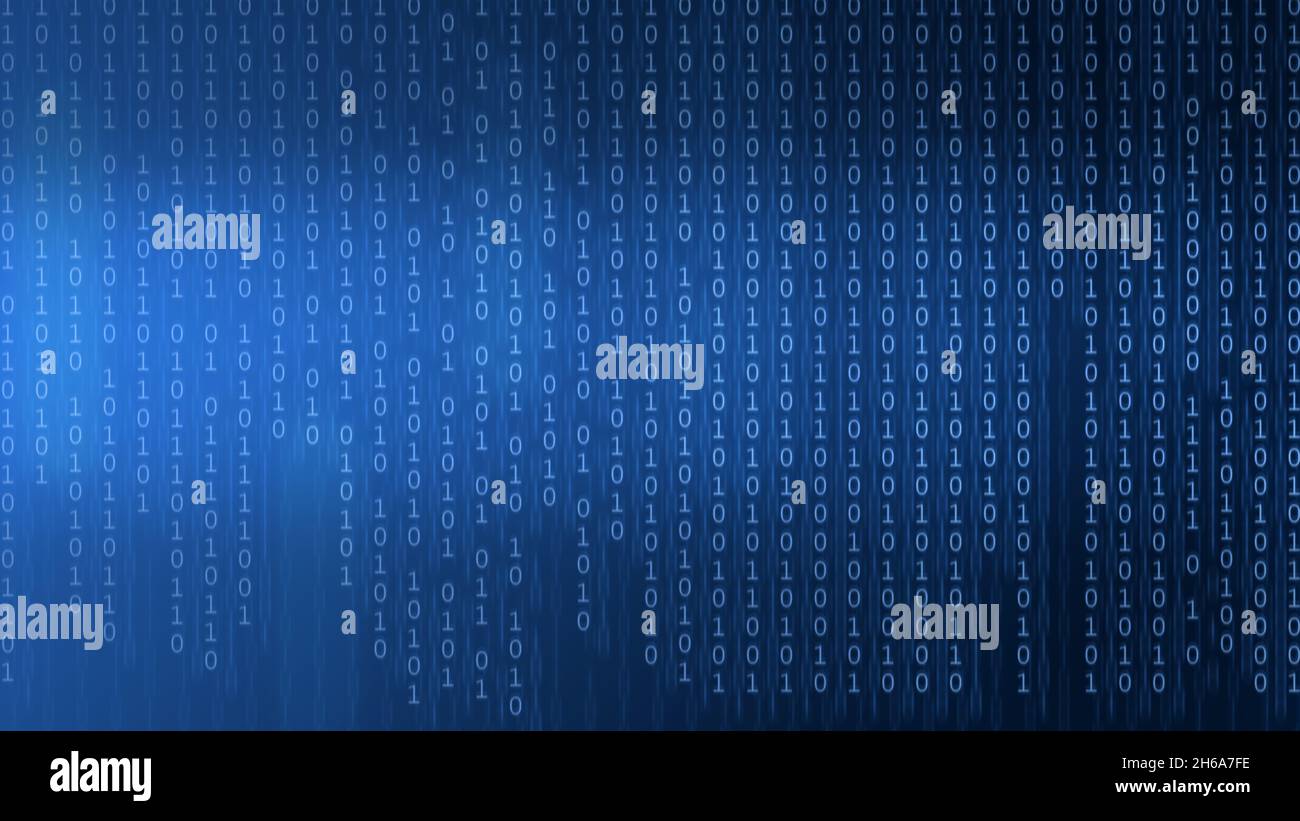 Binary code in abstract background hi-res stock photography and images ...