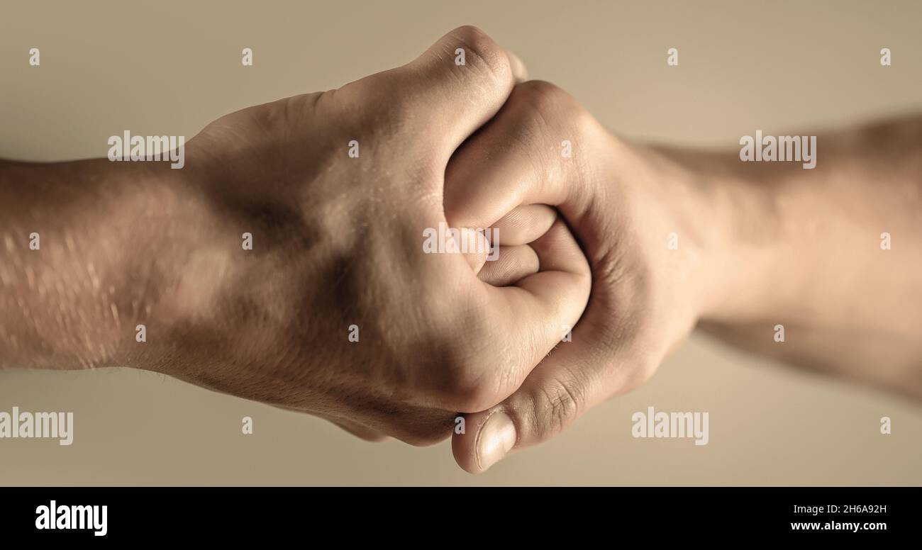 Two hands, isolated arm, helping hand of a friend. Handshake, arms ...