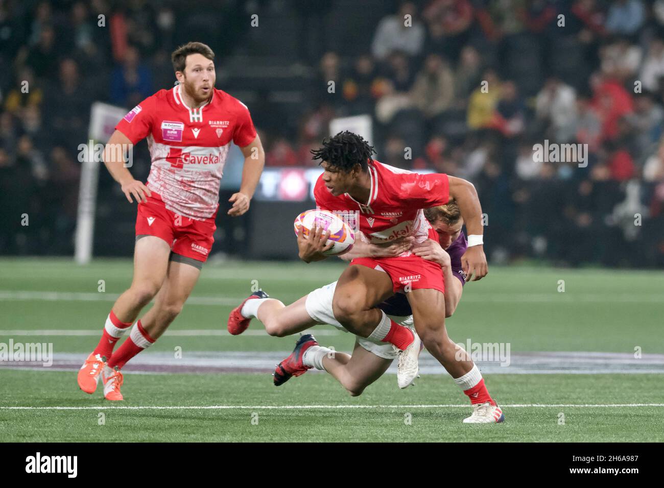 Nanterre, Hauts de Seine, France. 14th Nov, 2021. JOE JONAS of Biarritz ...