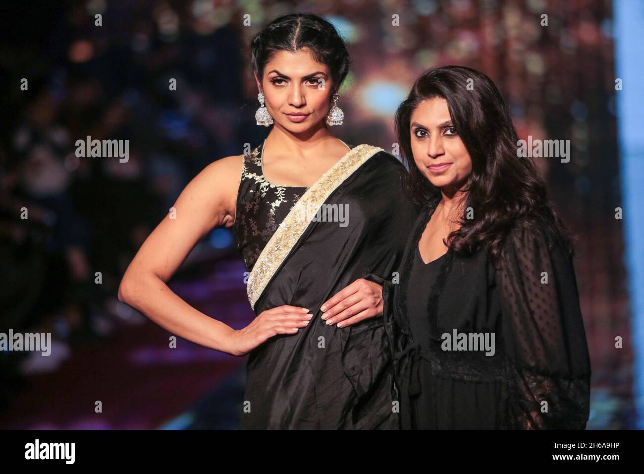 London UK 14 November 2021 Noureen Dhanani with her model at India ...