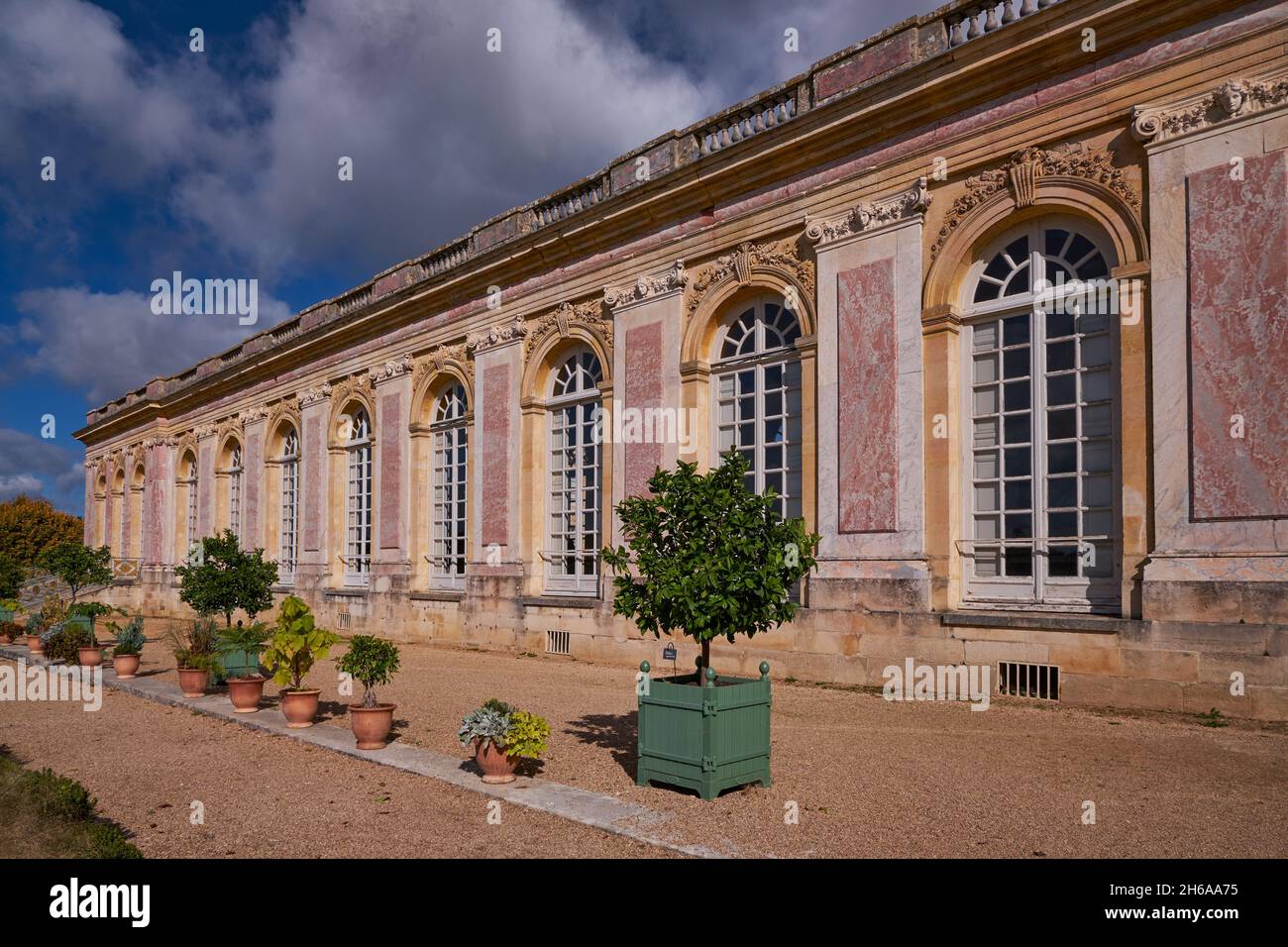 The Marble Face of Grand Trianon in Versailles Palace (Chateau de ...