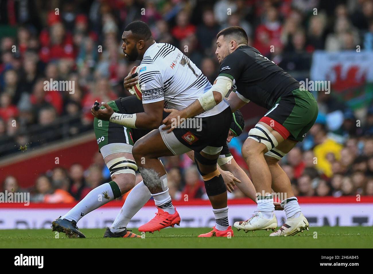 Mesulame Kunavula of Fiji,in action during the game Stock Photo - Alamy