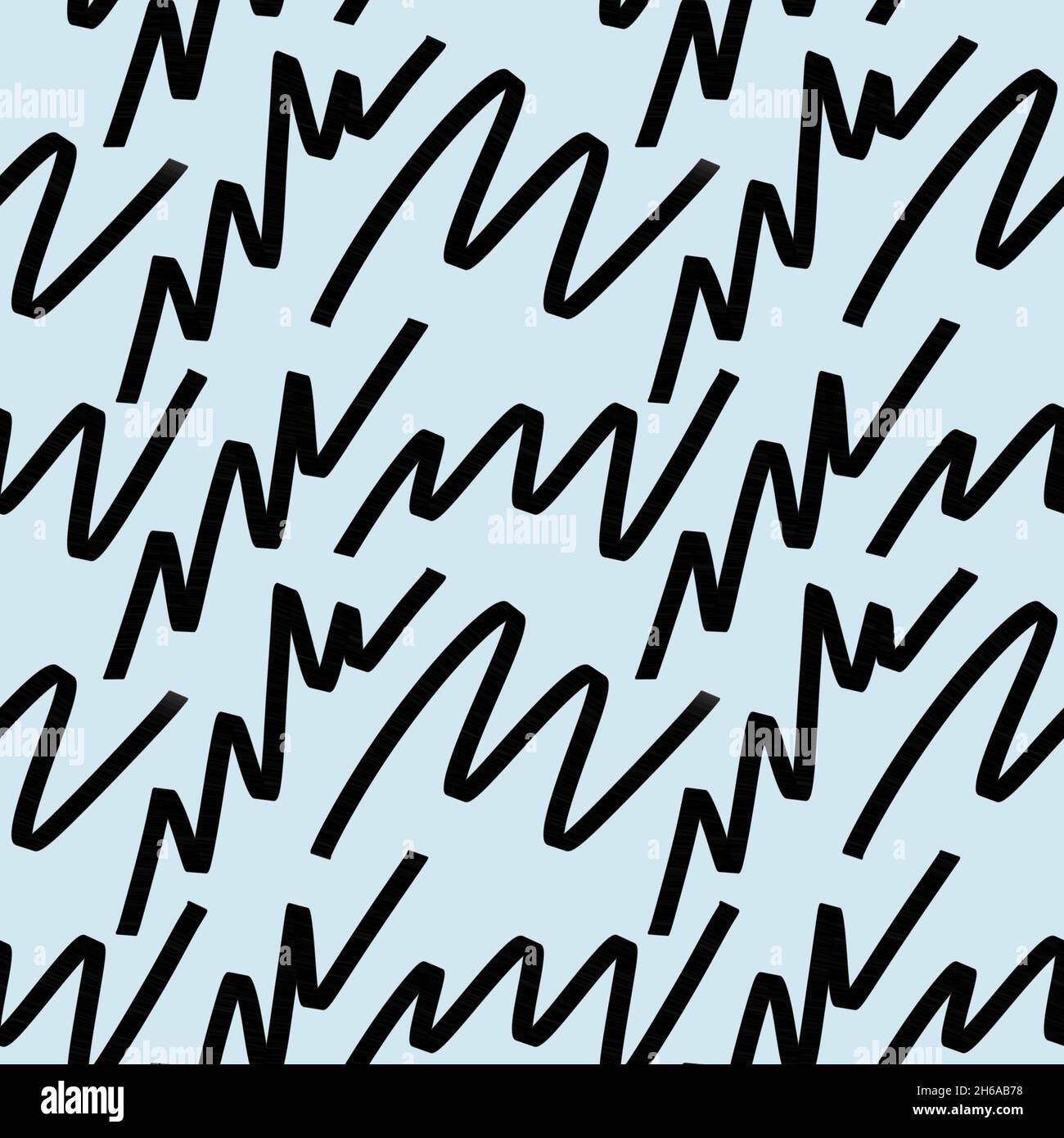 Seamless abstract pattern with line art stripes for fabrics and ...