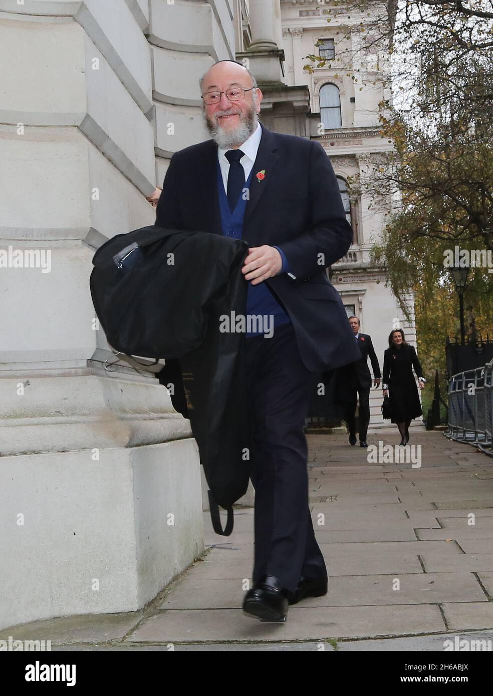London, England, UK. 14th Nov, 2021. Chief Rabbi of the United Hebrew ...
