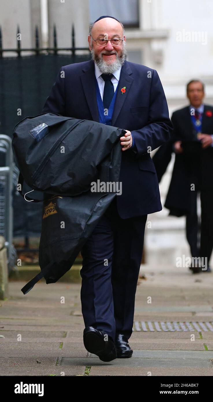 London, England, UK. 14th Nov, 2021. Chief Rabbi of the United Hebrew ...