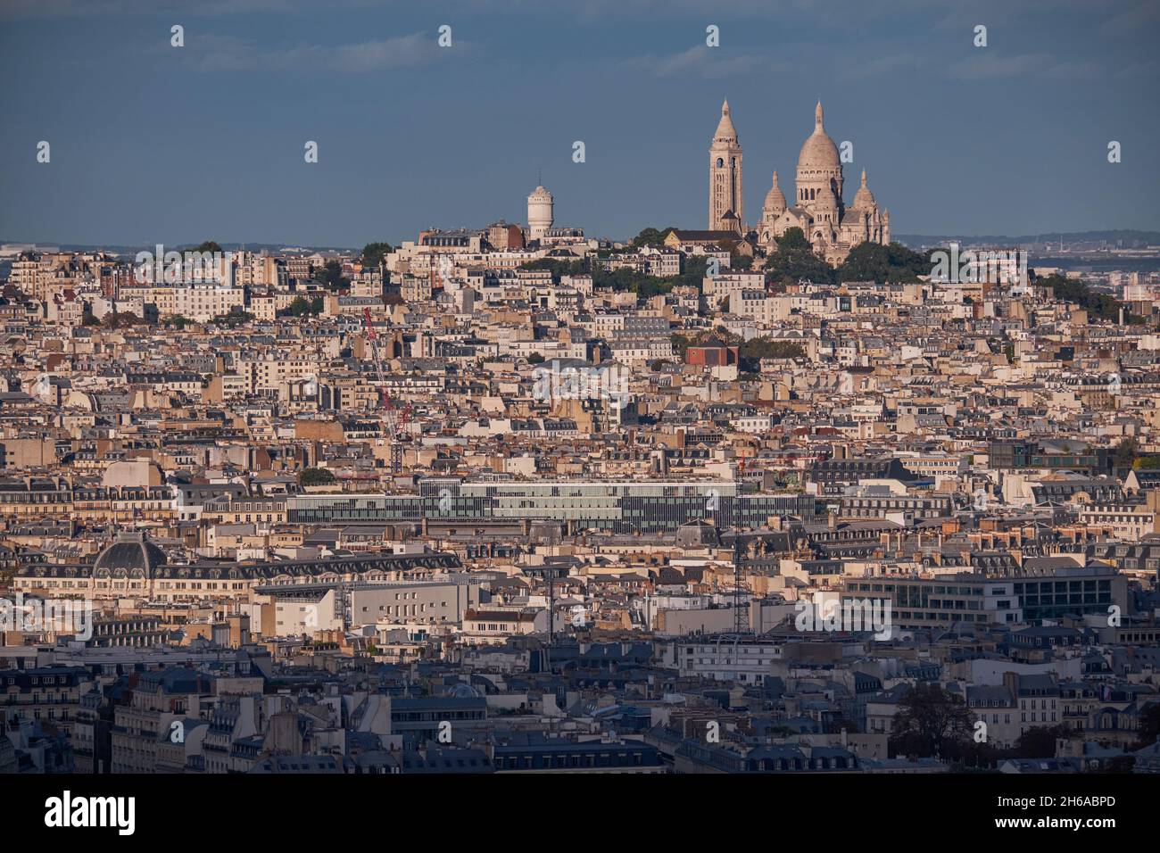 Panorama Aerial View - Skyline of Paris, France. A view from the top ...