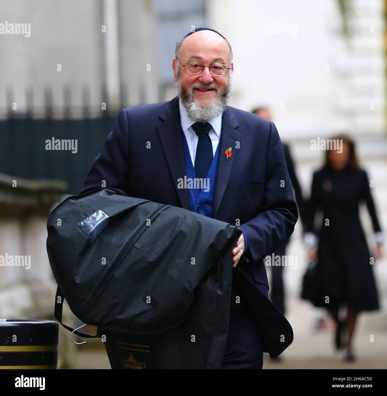 London, England, UK. 14th Nov, 2021. Chief Rabbi of the United Hebrew ...