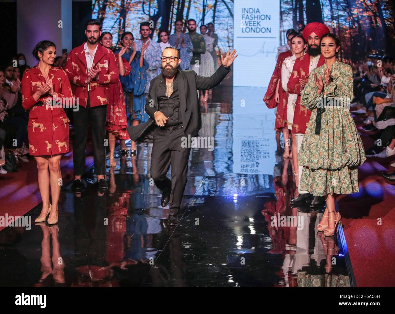 London UK 14 November 2021 Angrish designer at the Fashion Week 2021 ...