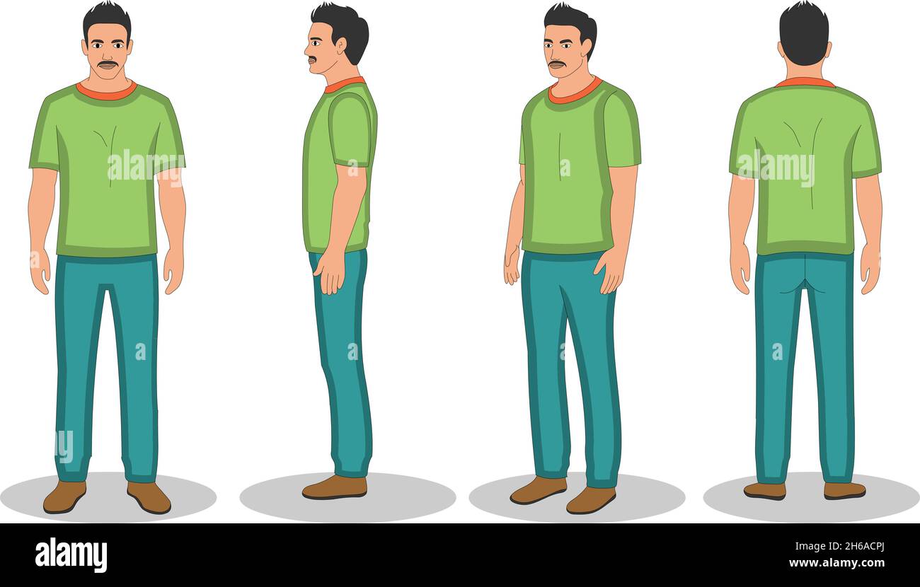 Man Standing Poses Stock Vector Image & Art - Alamy