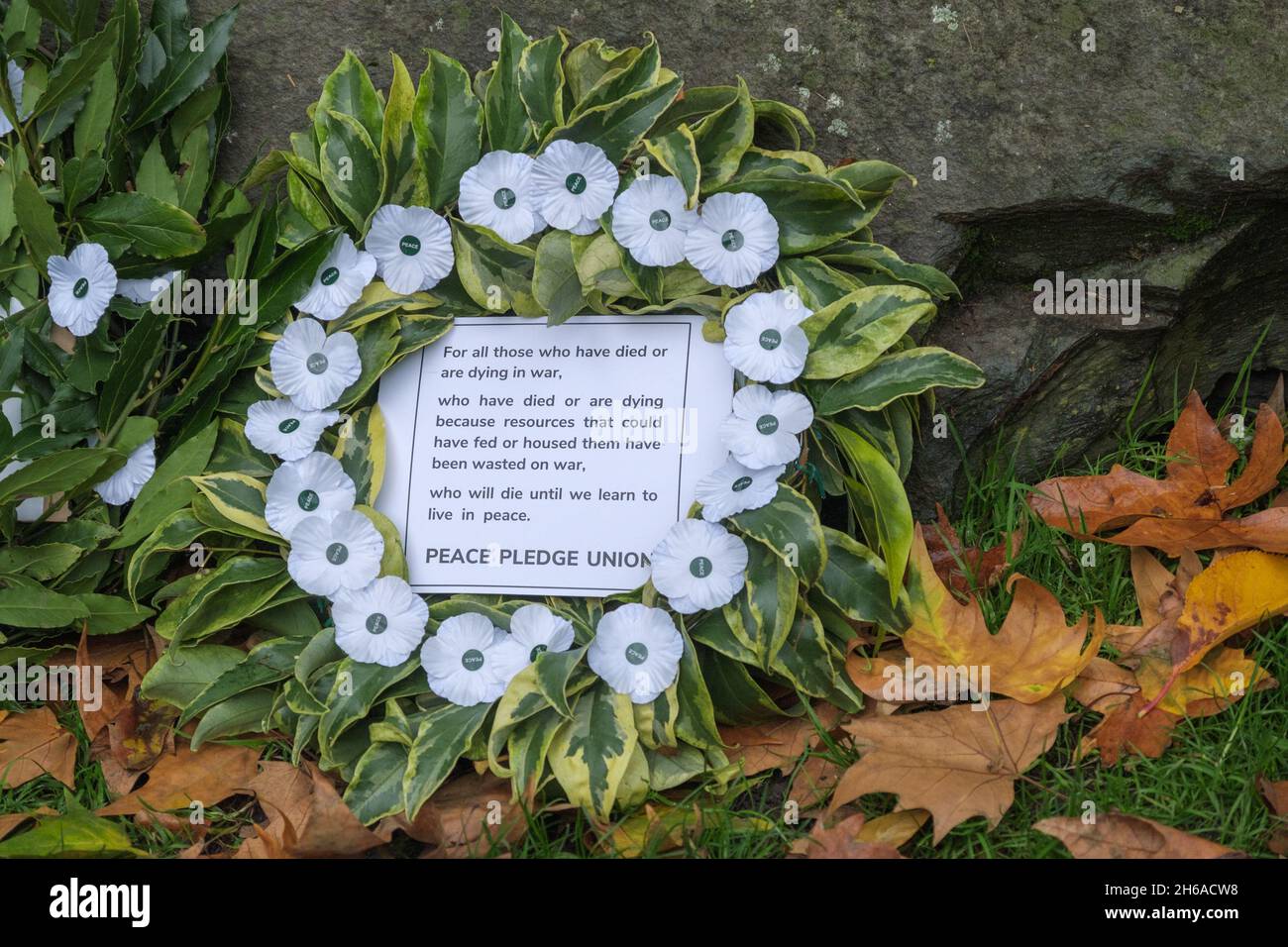 London, UK. 14th Nov 2021. The PPU wreath. The National Alternative ...