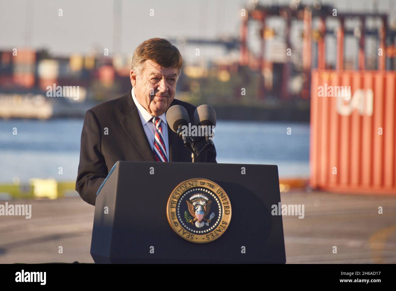 Baltimore, United States. 10 November, 2021. Rep. Dutch Ruppersberger ...