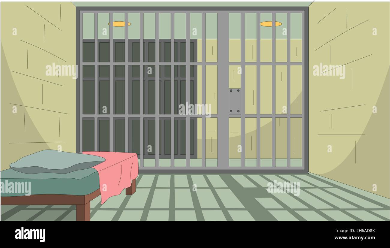 Prison Interior Vector Stock Vector Image & Art - Alamy