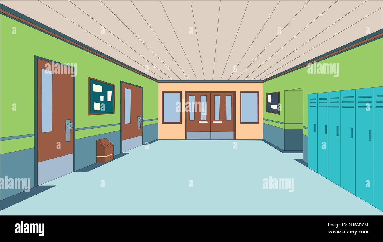 Bookcase office interior Stock Vector Images - Alamy