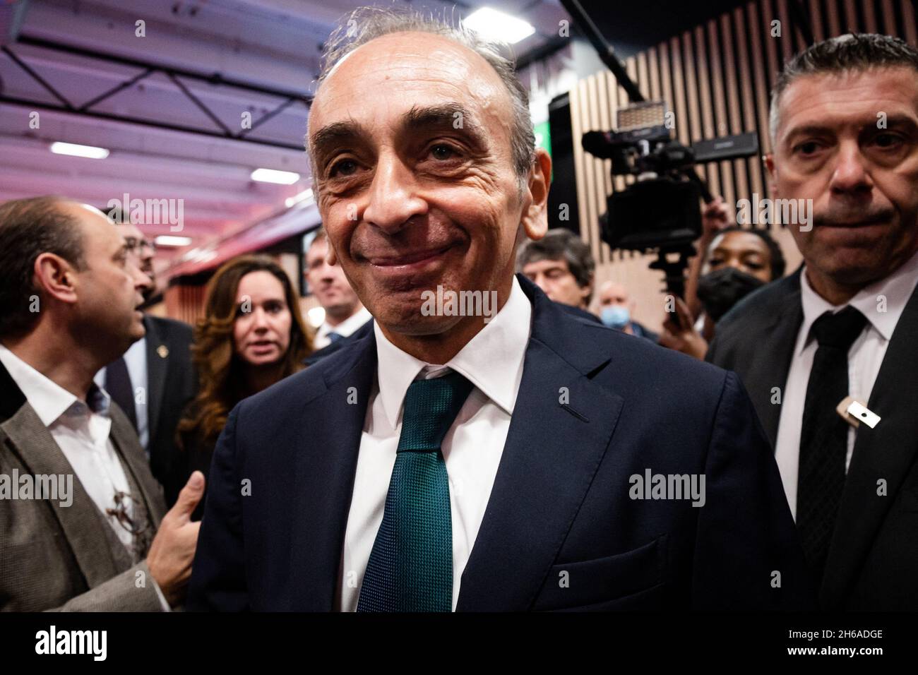 Eric Zemmour, star of a hard-right political talk show, visits the Made ...
