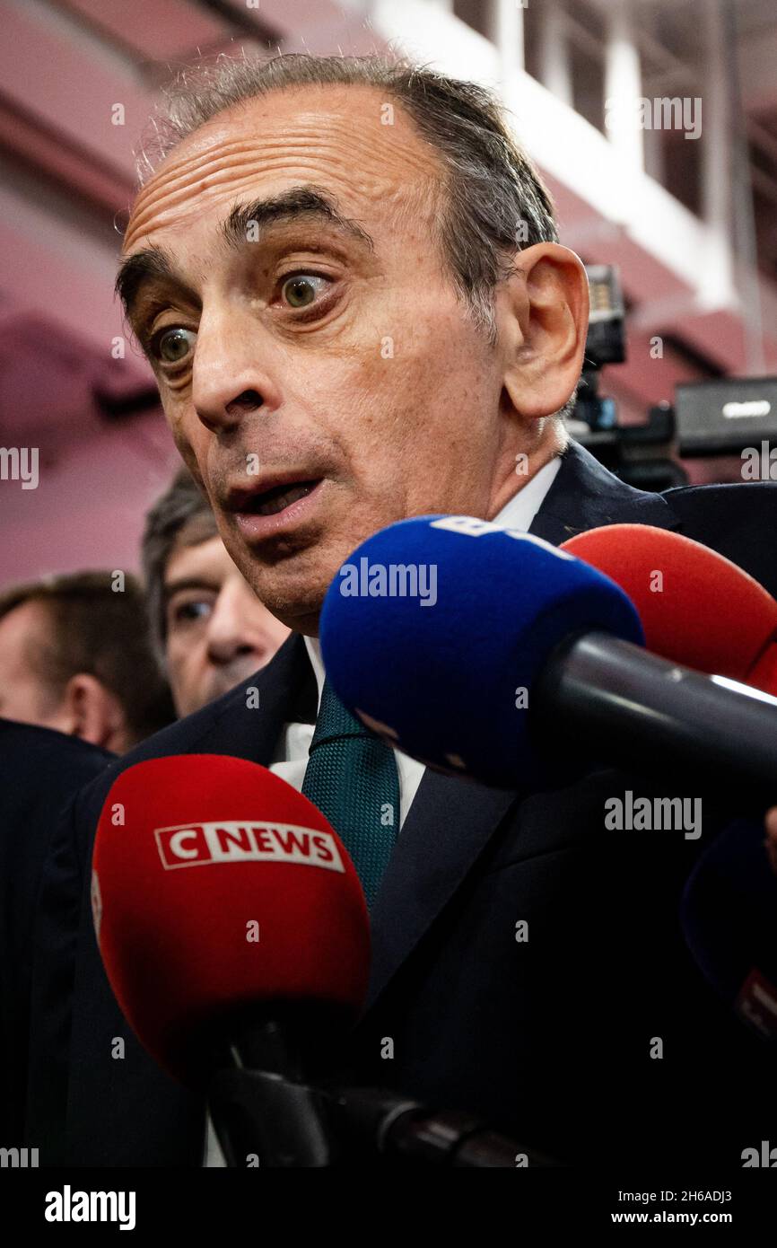 Eric Zemmour, star of a hard-right political talk show, visits the Made ...