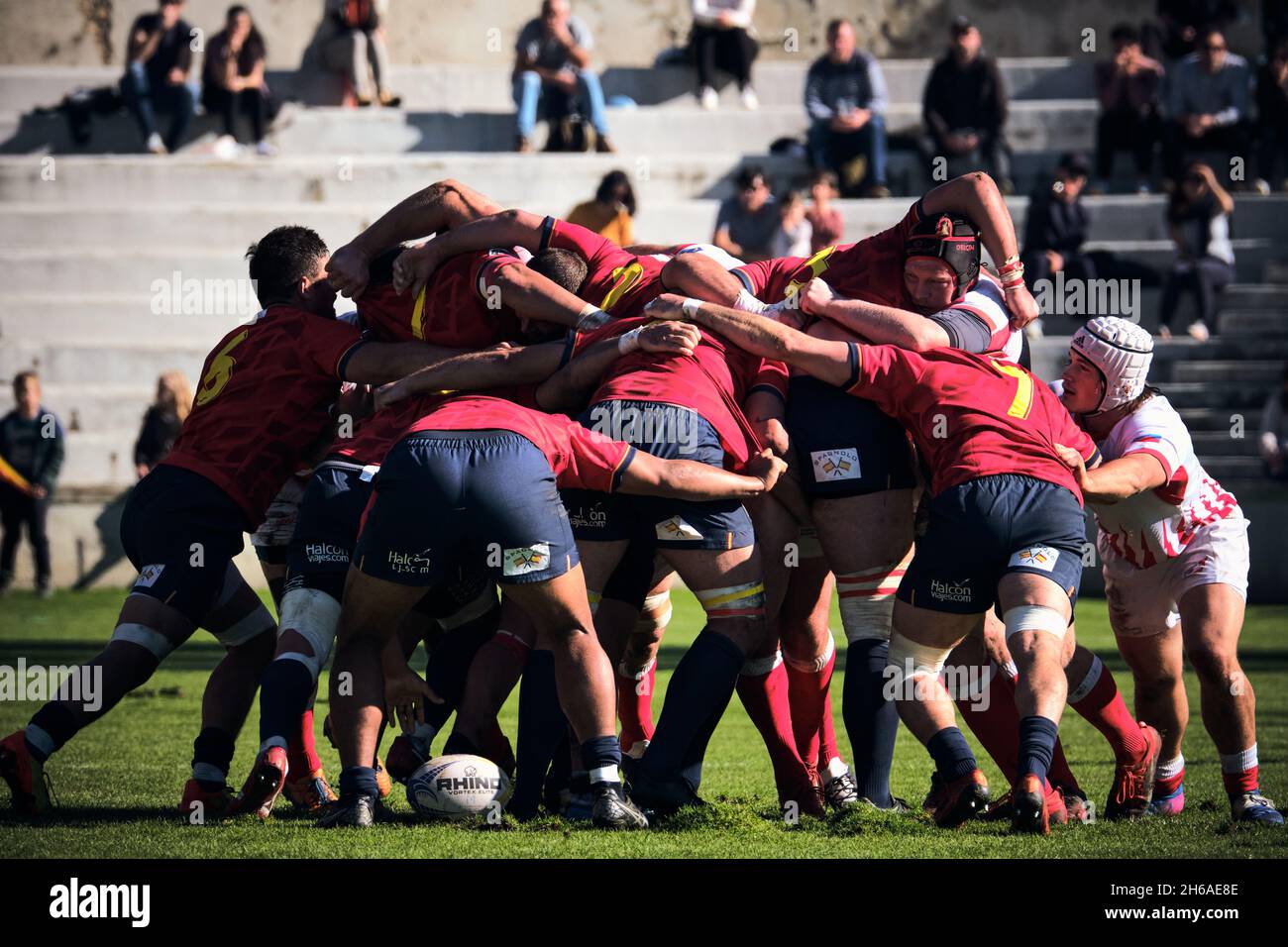 Caption: Madrid, Spain. 14th Nov, 2021. Rugby Europe Championship 2021 ...