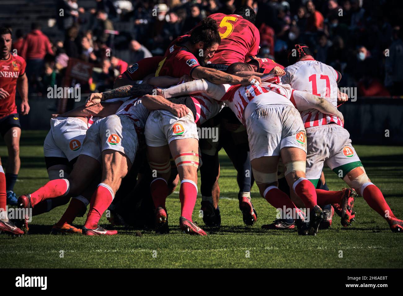 Caption: Madrid, Spain. 14th Nov, 2021. Rugby Europe Championship 2021 ...