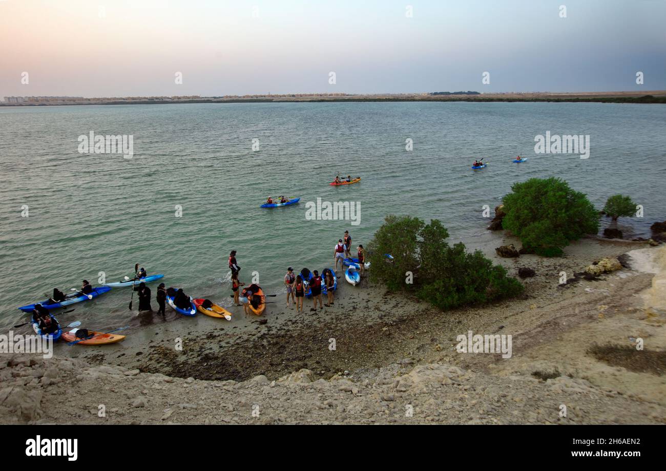 Purple Island Al Khor / QATAR Stock Photo - Alamy