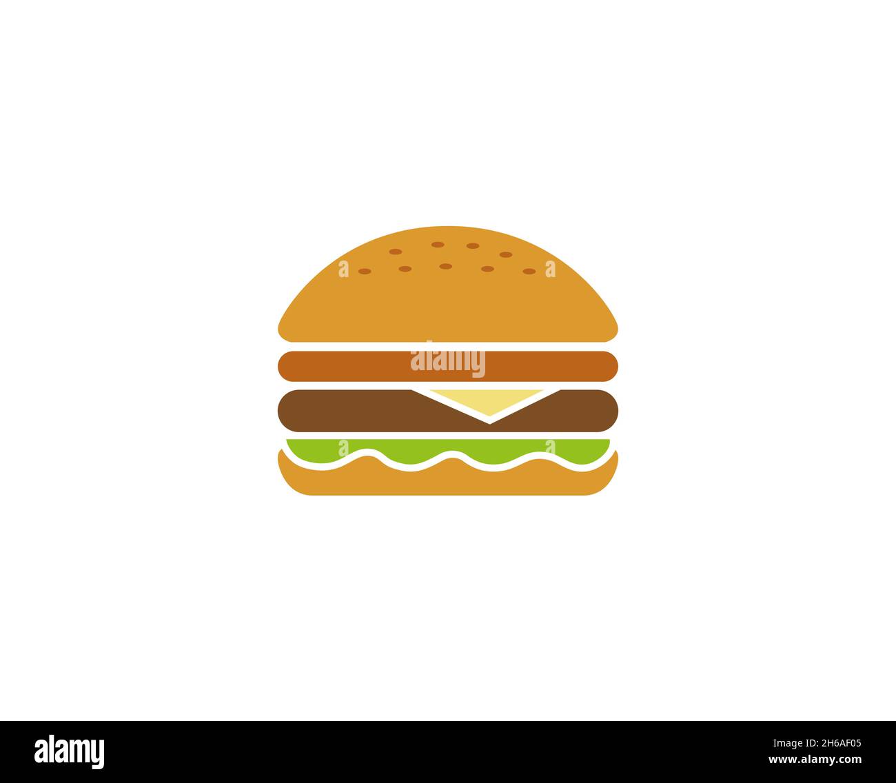 Creative Hamburger Logo Vector Design Symbol Illustration Stock Vector ...