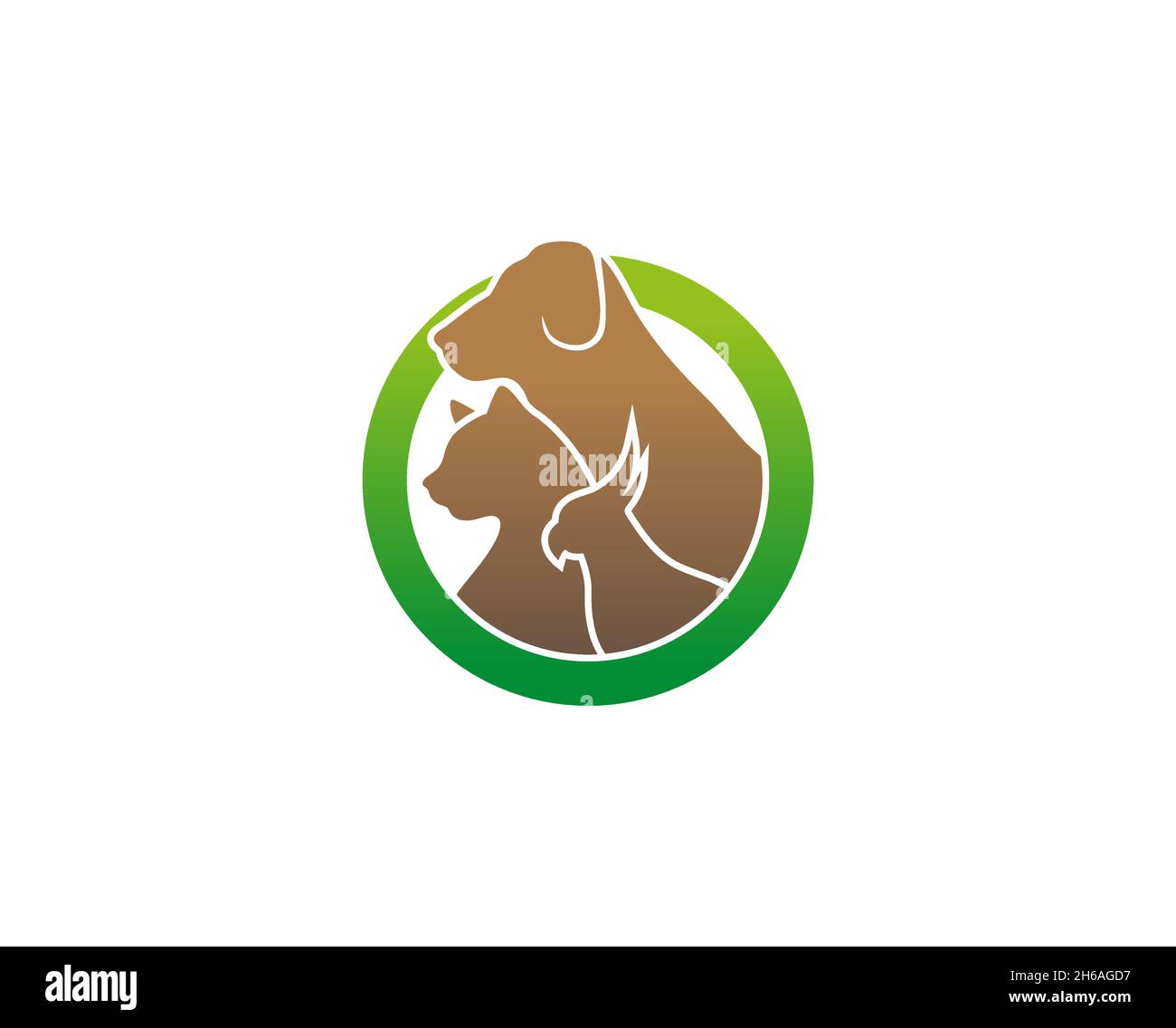 Creative Pet Circle Logo Vector Design Vector Symbol Illustration Stock ...