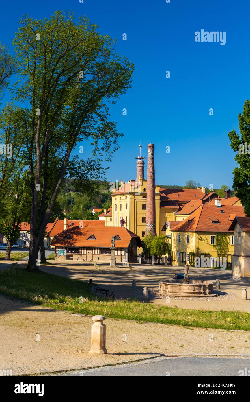 Baroque cistercian Plasy monastery, Plzen region, Czech Republic Stock ...