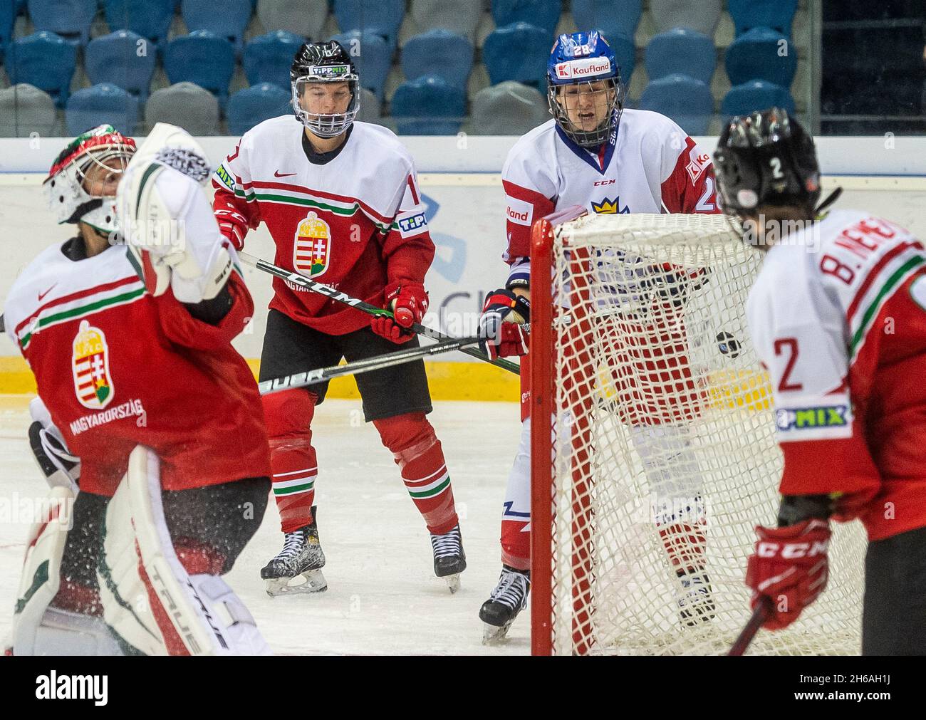 Chomutov, Czech Republic. 14th Nov, 2021. L-R Aniko Nemeth (HUN), Lotti ...