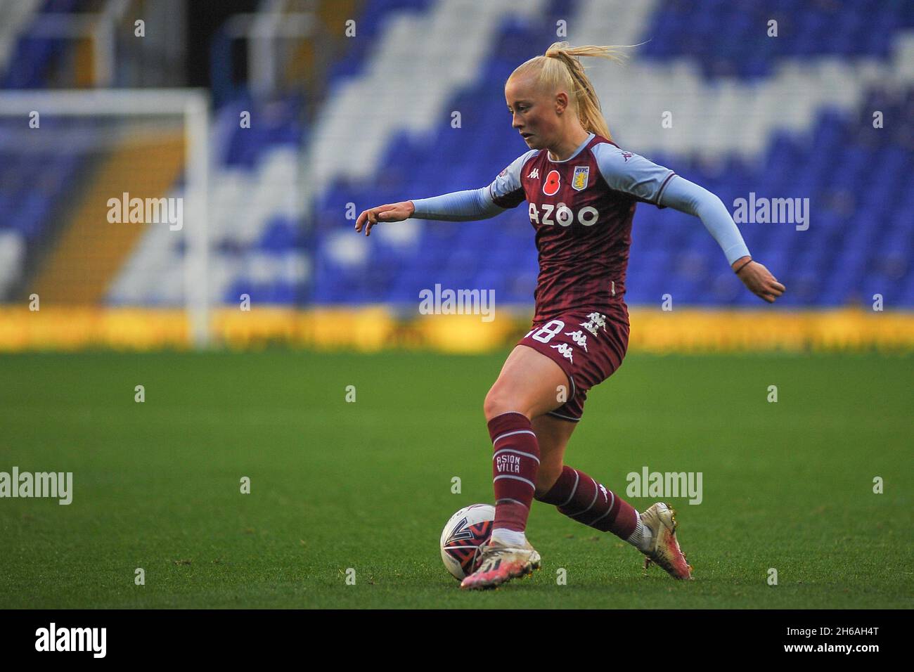 Freya Gregory (18 Aston Villa) on the ball During the Womens Super ...