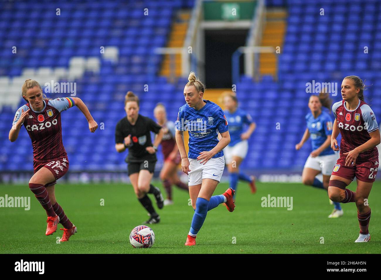 Jade Pennock (Birmingham City 11) on the ball During the Womens Super ...