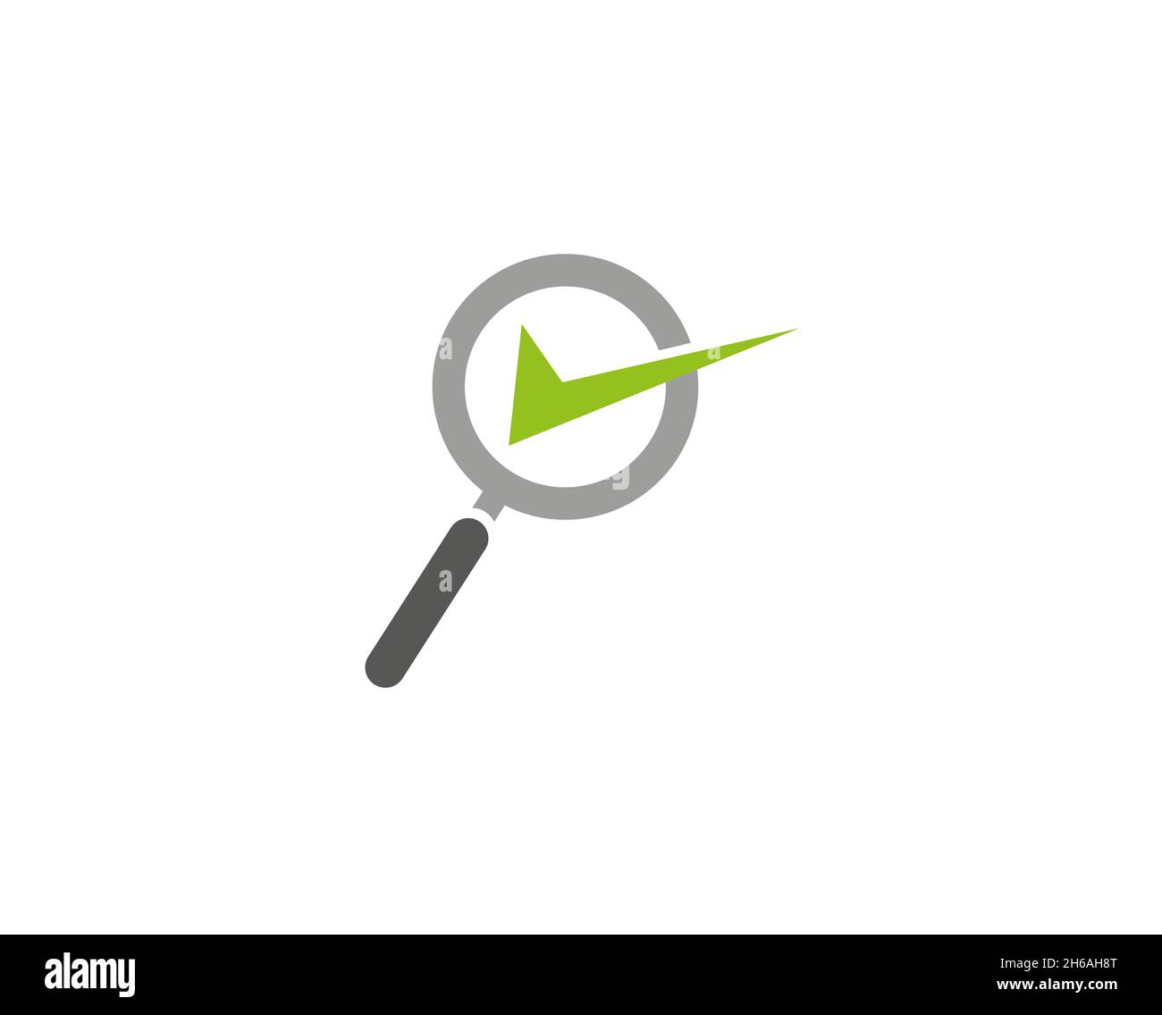Creative Magnifying Check Glass Logo Design Vector Symbol Illustration ...