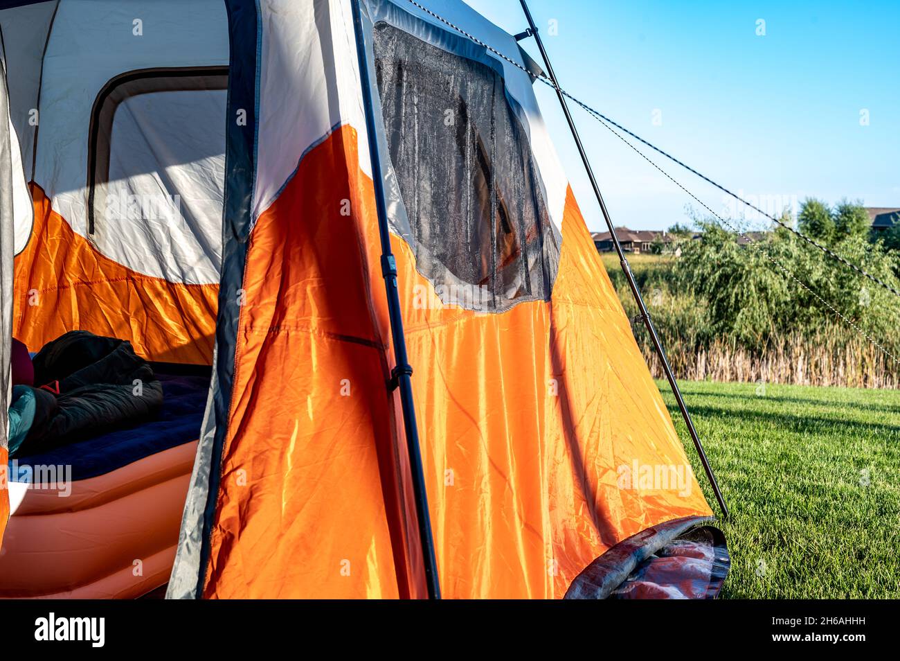 Tent flap hi-res stock photography and images - Alamy