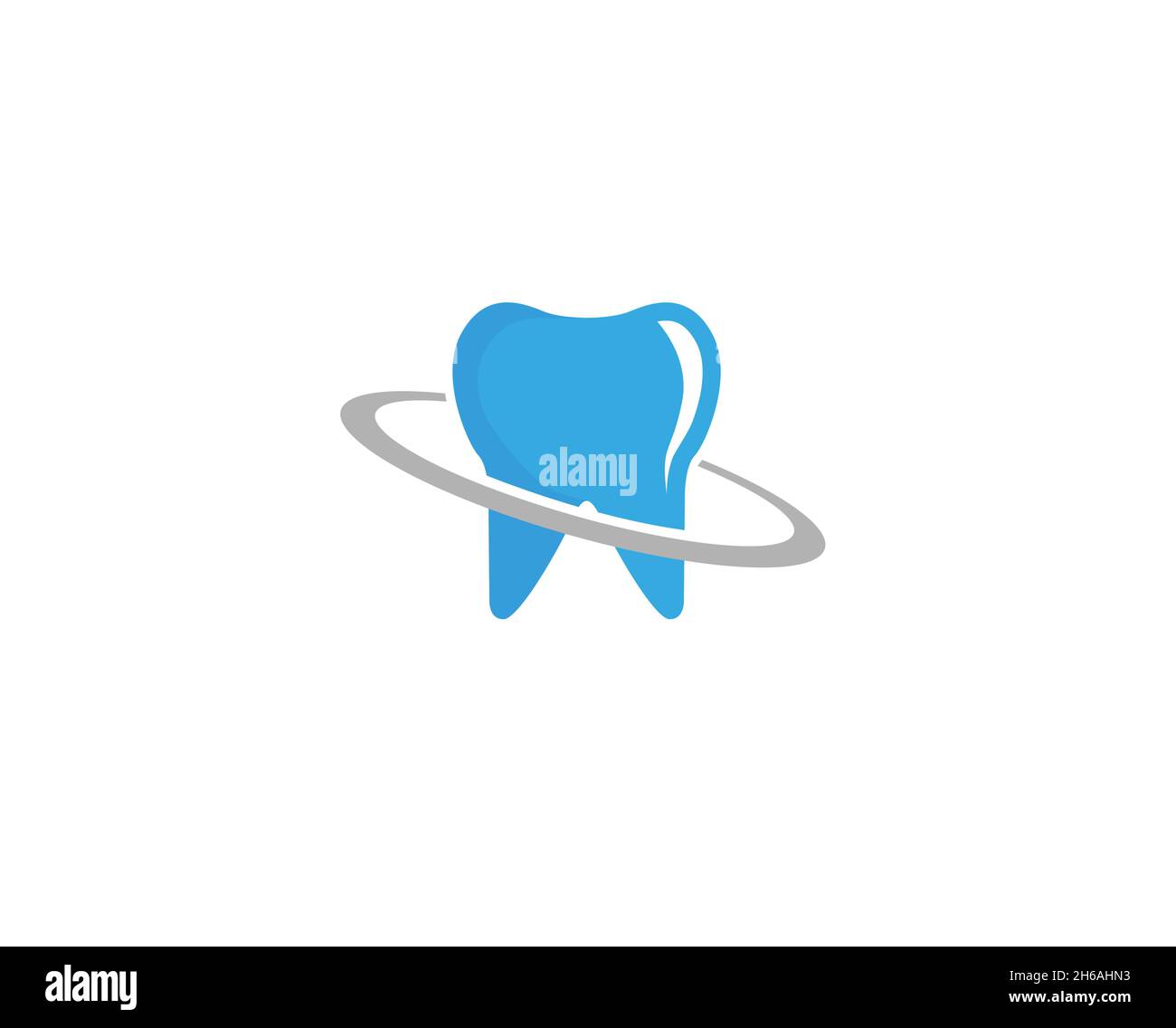 Creative Abstract Blue Dental Tooth Logo Design Vector Symbol ...