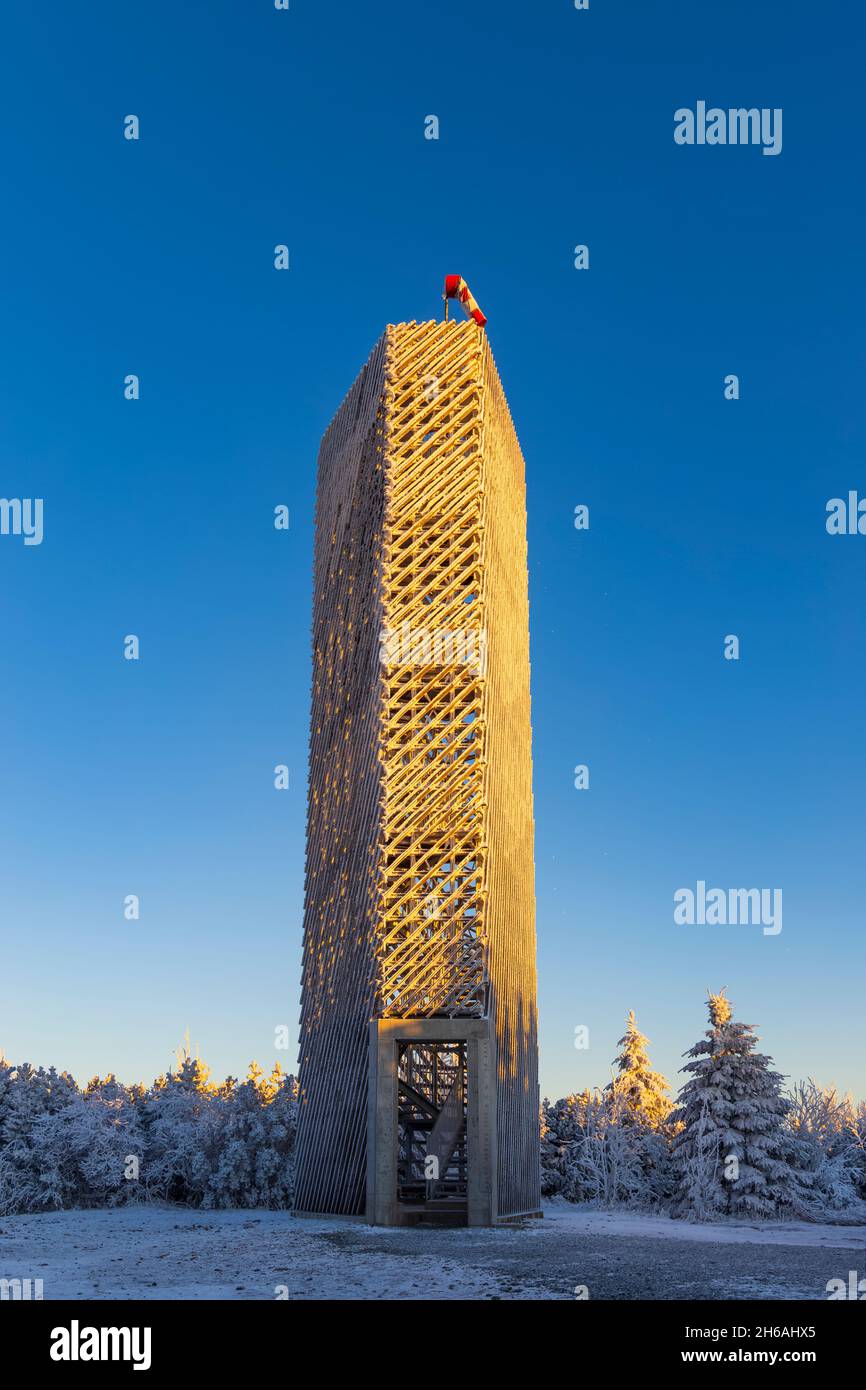 Lookout tower, Velka Destna, Orlicke mountains, Eastern Bohemia, Czech ...