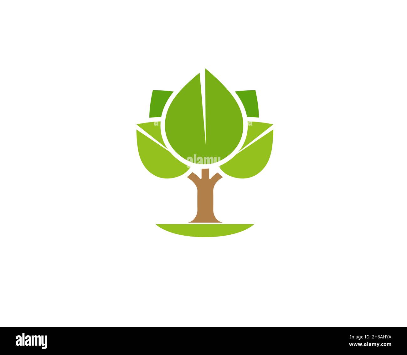 Creative Abstract Tree Logo Design Vector Symbol Illustration Stock ...
