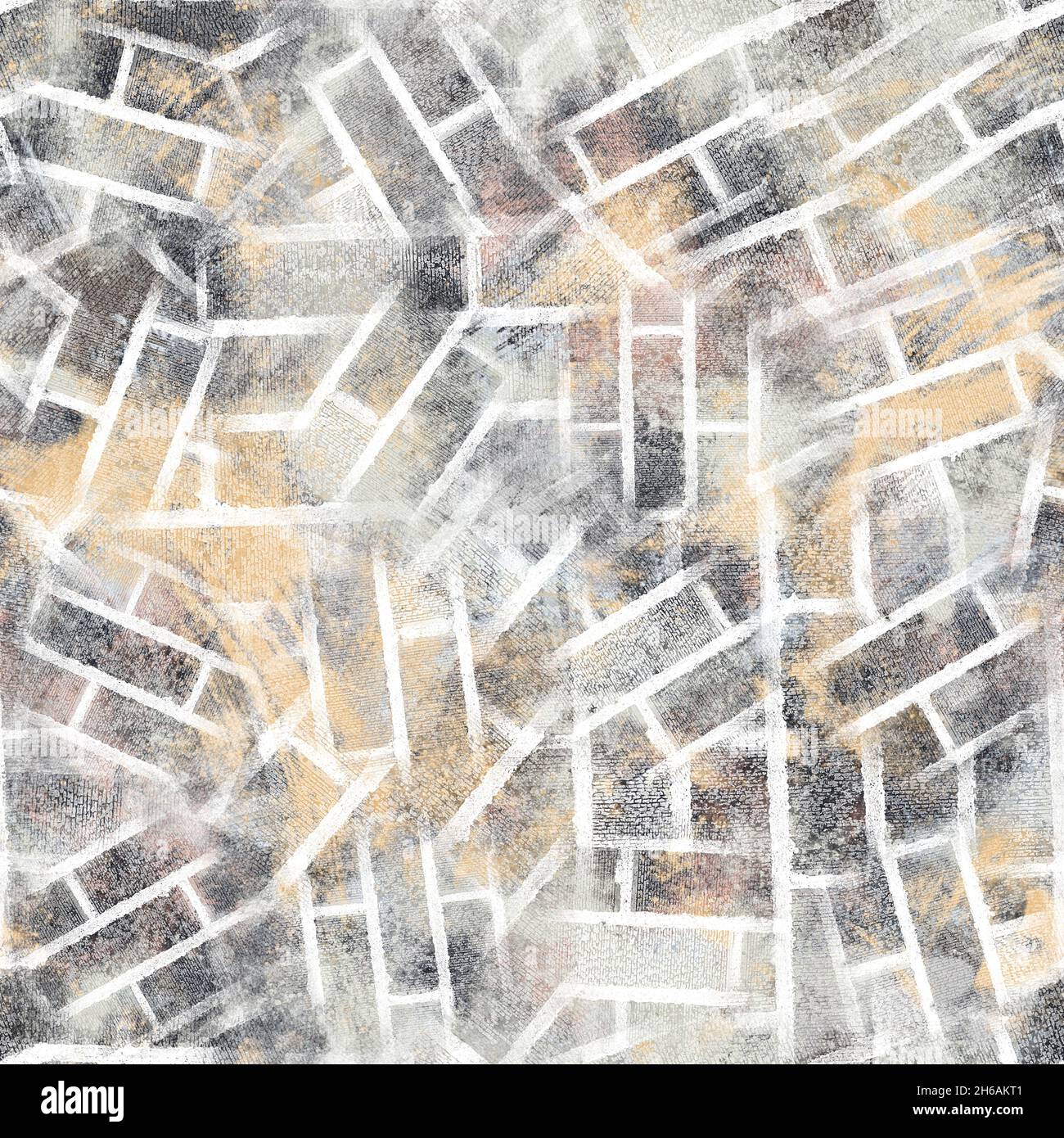 Seamless neutral and white grungy classic abstract surface pattern ...