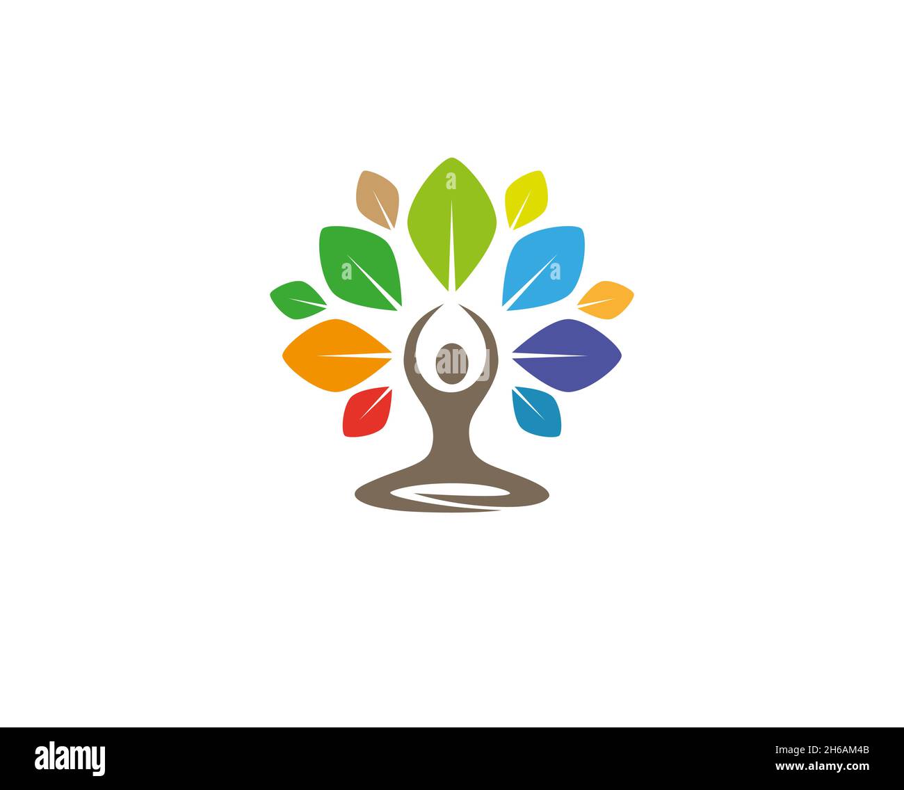 Meditation logo vector hi-res stock photography and images - Alamy