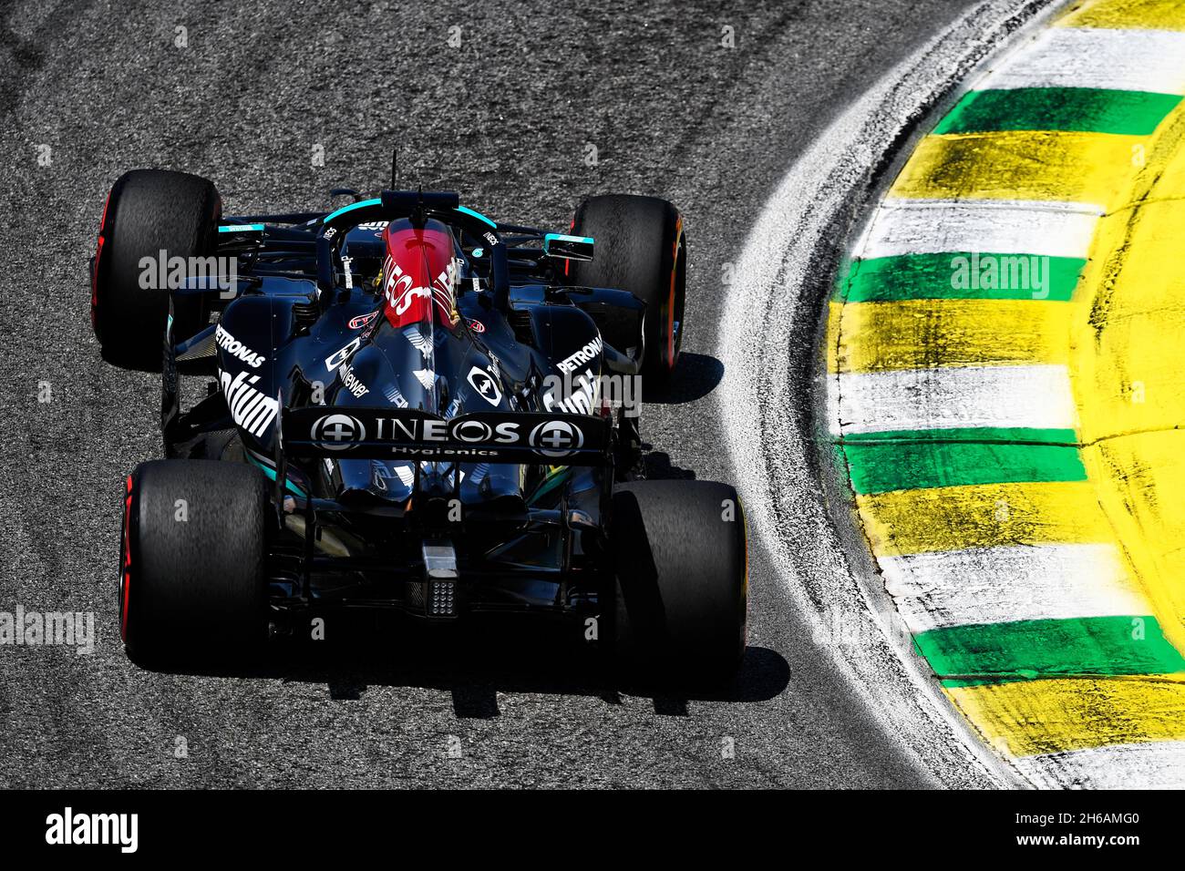 Lewis Hamilton (GBR) Mercedes AMG F1 W12. Brazilian Grand Prix, Sunday ...