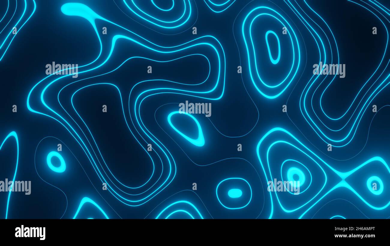 Digital illustration of glowing energy fields Stock Photo - Alamy
