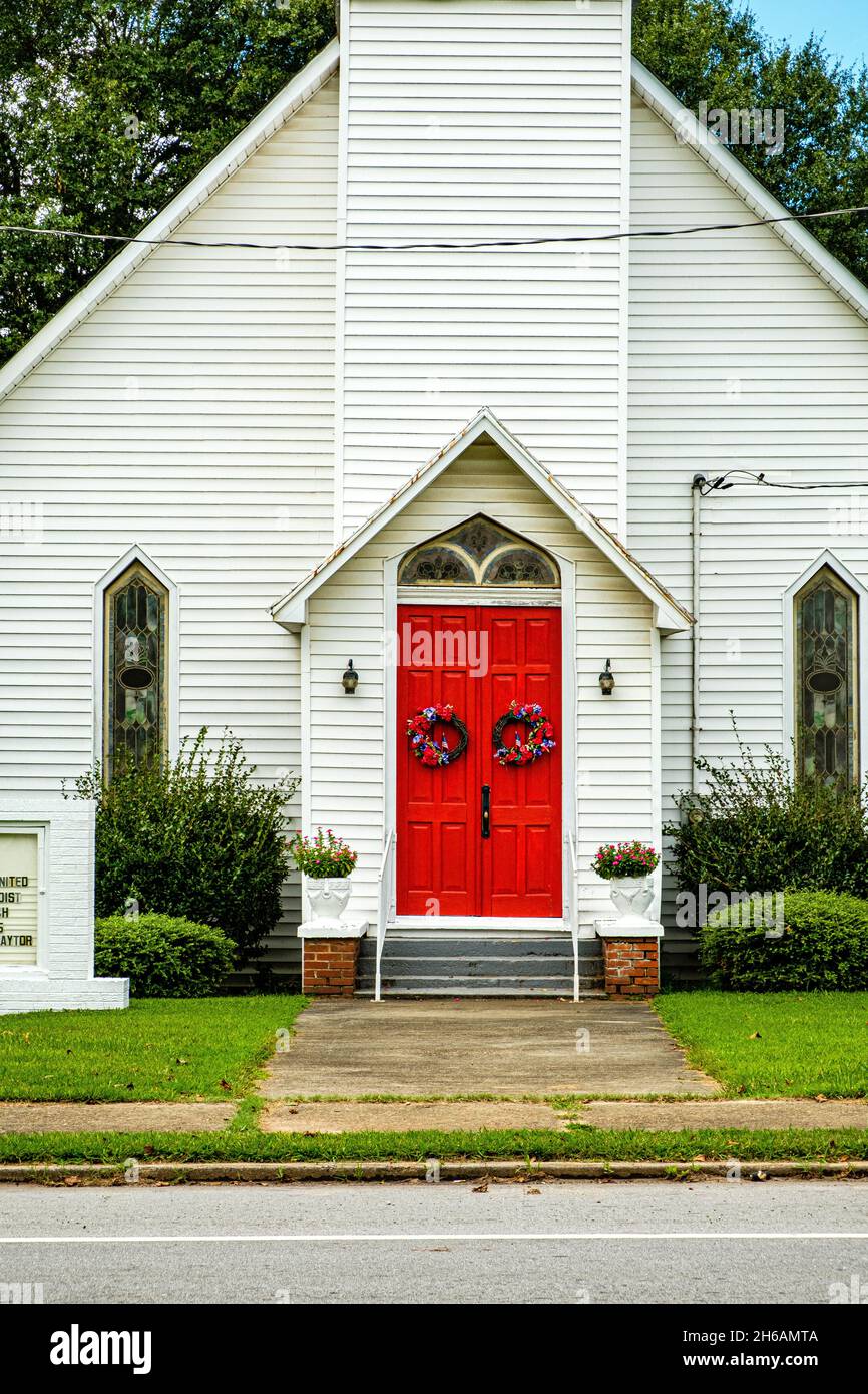 Canon United Methodist Church, Broad Street, Canon, Georgia Stock Photo ...