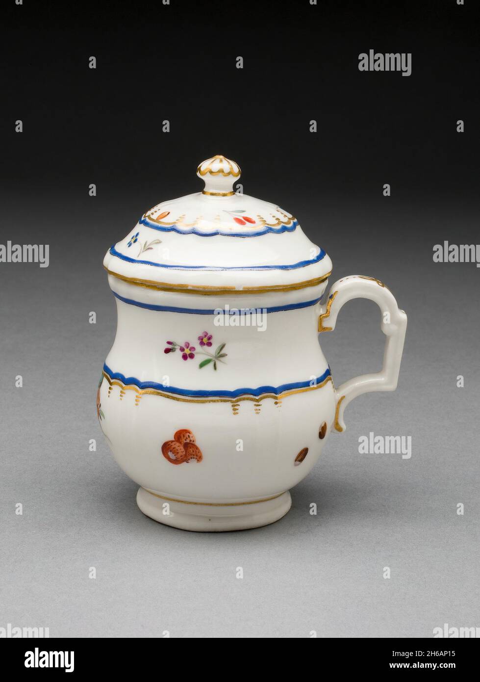 Cream Pot with Lid, Frankenthal, 1786 Stock Photo - Alamy
