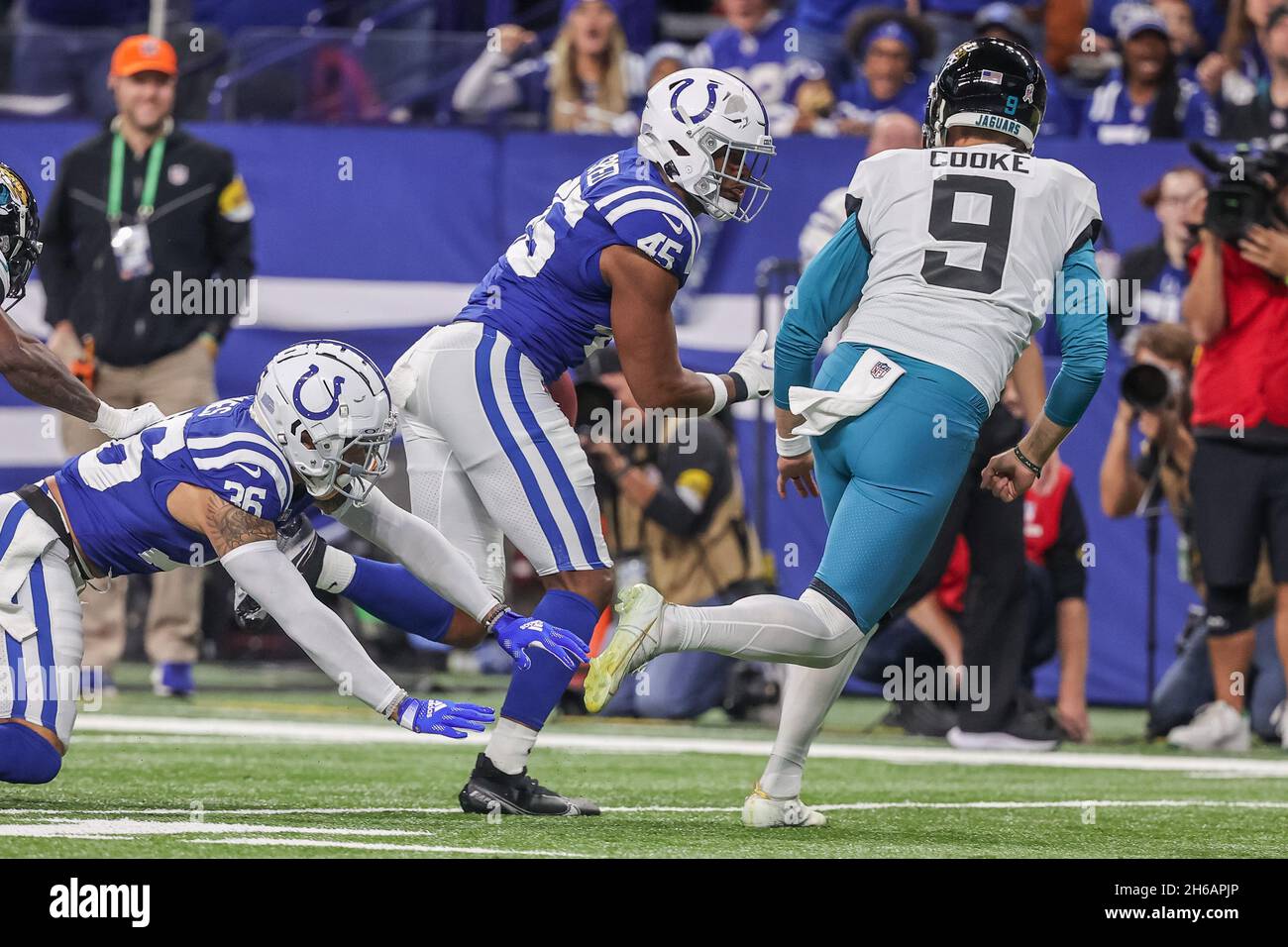 Indianapolis, Indiana, USA. 14th Nov, 2021. Indianapolis Colts ...