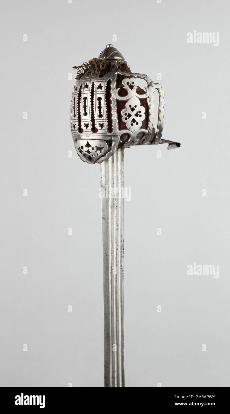 Basket-Hilted Broadsword, Scotland, c. 1780 Stock Photo - Alamy