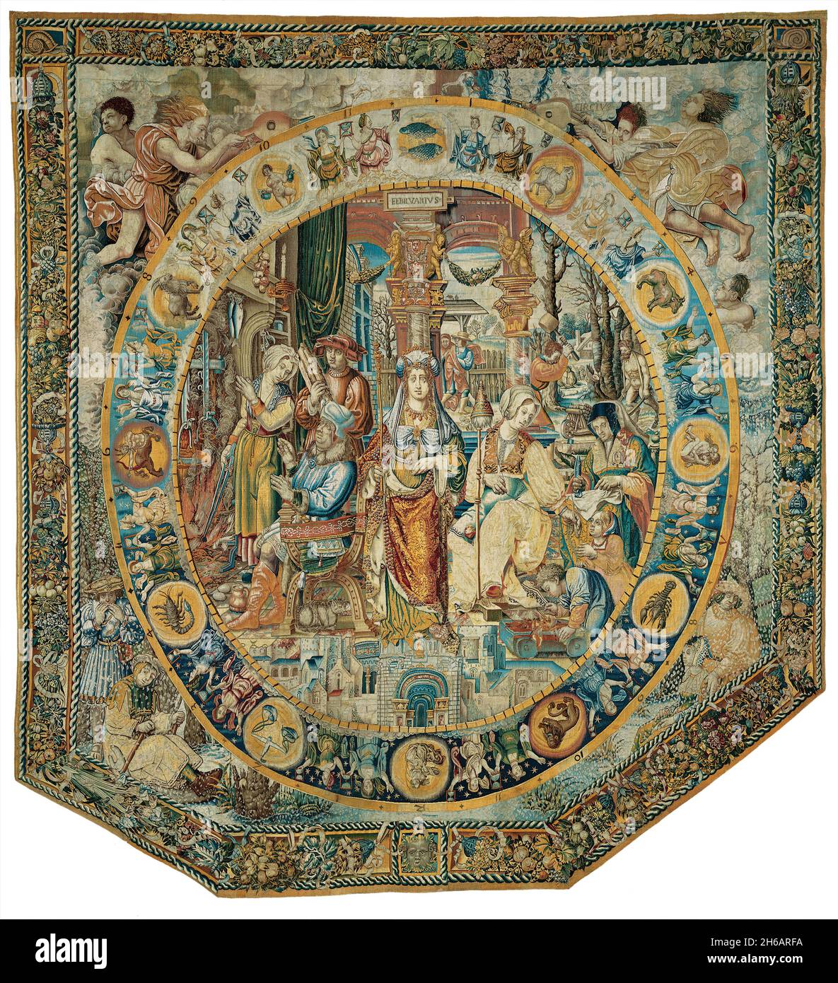 February from The Medallion Months, Flanders, before 1528. Circle of ...