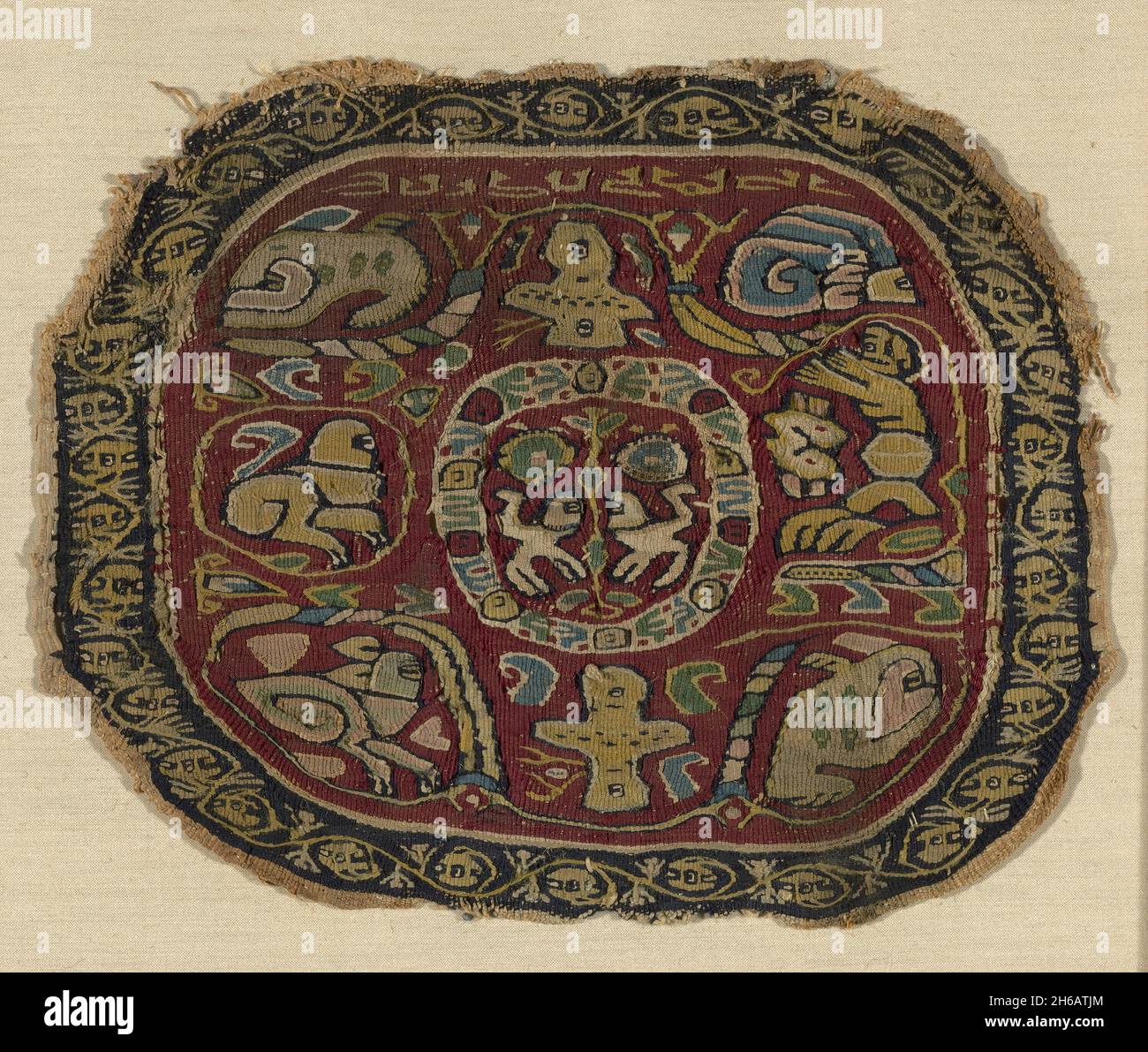 Roundel, Egypt, Roman period (30 B.C.- 641 A.D.)/Arab period (641-969 ...