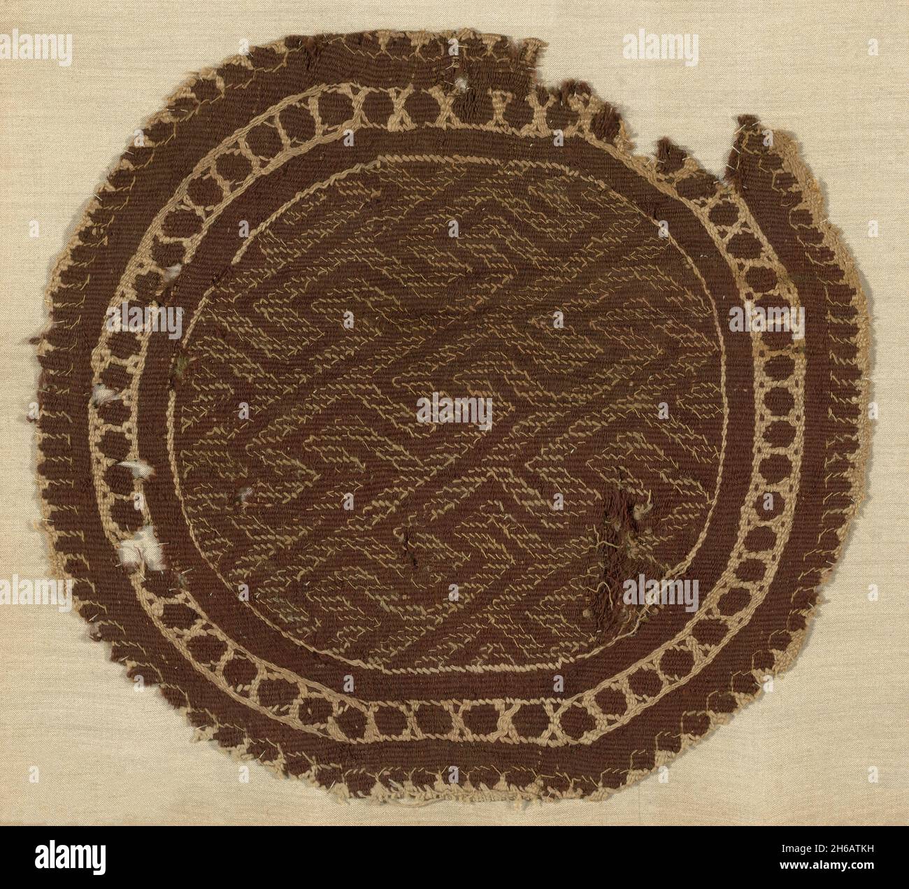Roundel, Egypt, Roman period (30 B.C.- 641 A.D.), 3rd/5th century Stock ...