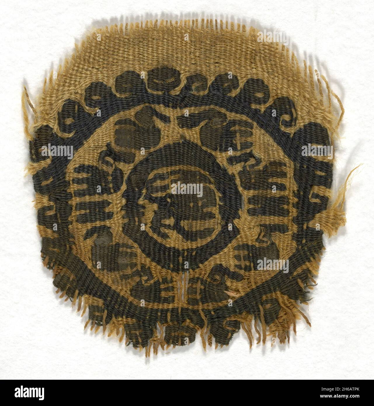 Roundel, Egypt, Roman period (30 B.C.- 641 A.D.), 6th century Stock ...