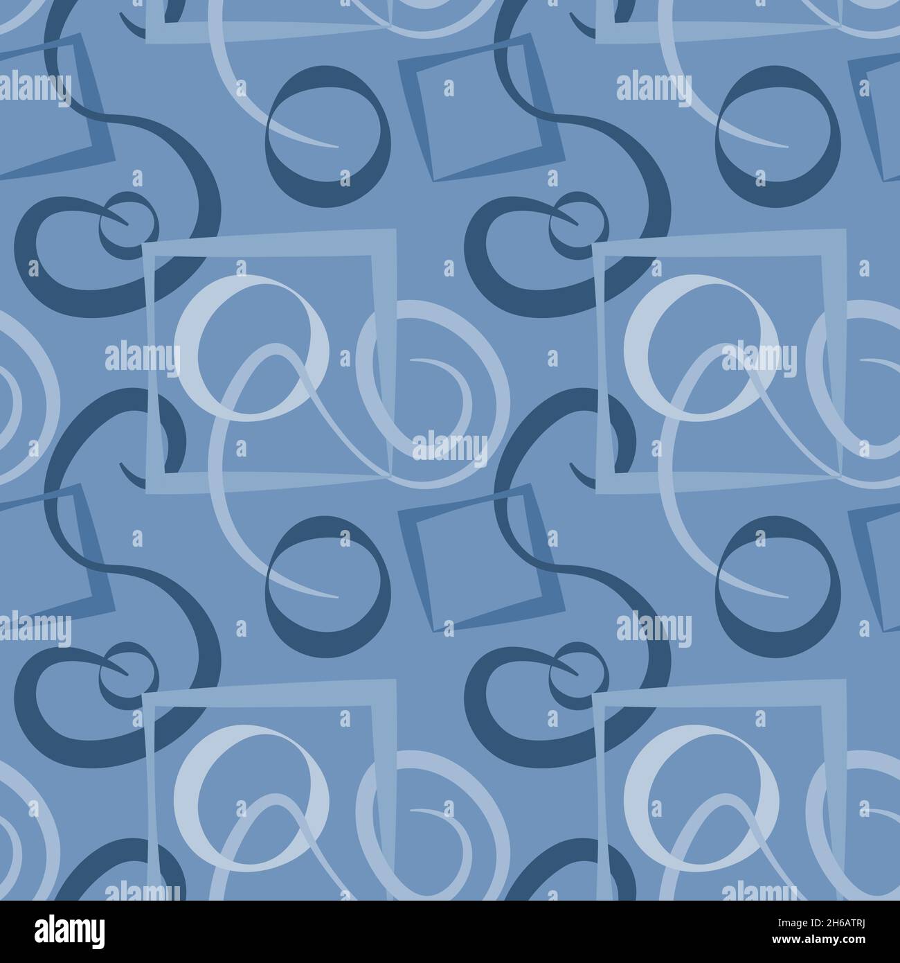 Seamless pattern, infinite texture - Illustration on a square ...