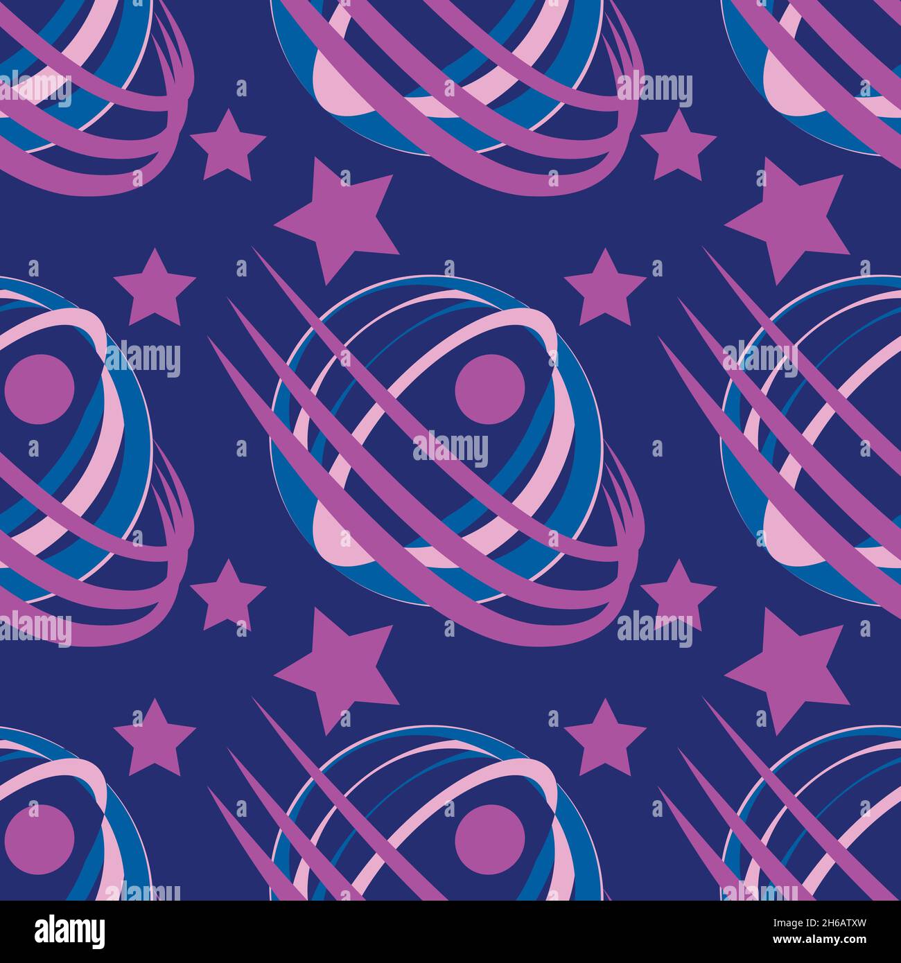 Seamless pattern, infinite texture - Illustration on a square ...